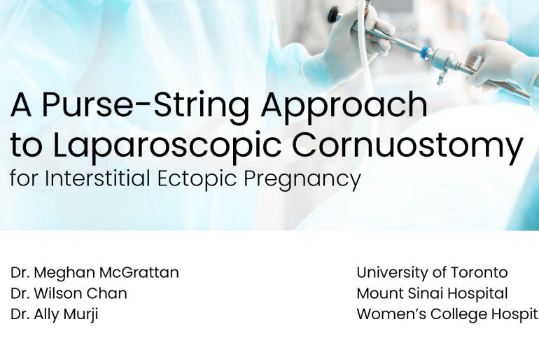 A Purse-String Approach to Laparoscopic Cornuostomy
