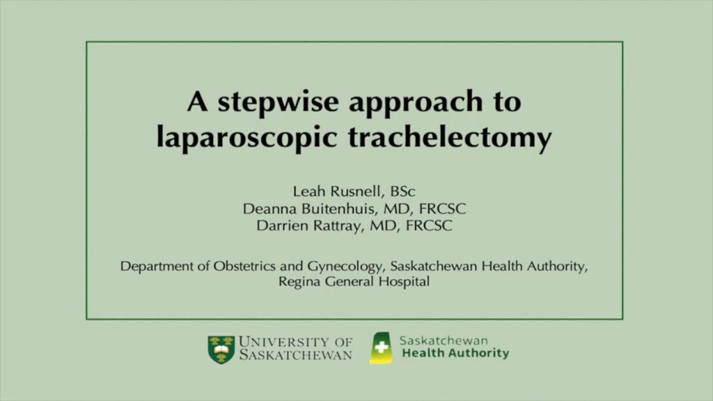 A Stepwise Approach to Trachelectomy