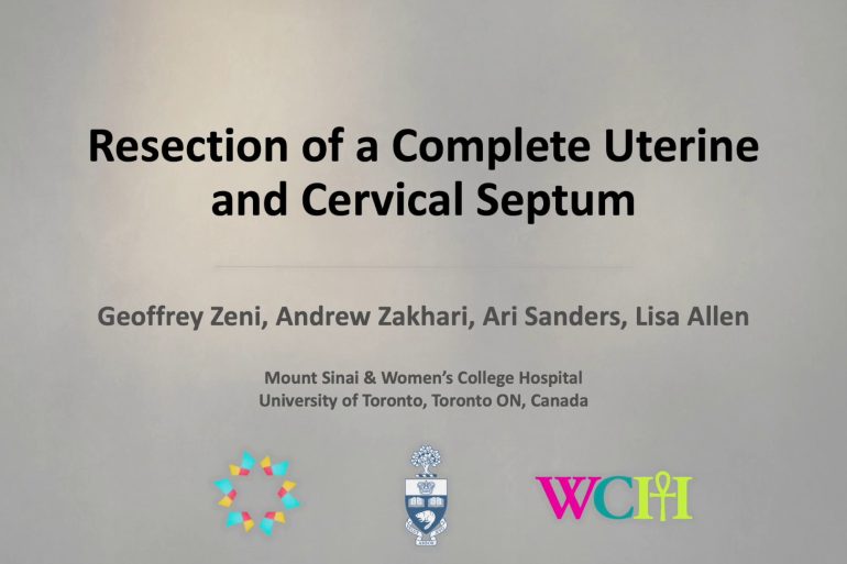 [VIDEO] Resection of the Complete Uterine Septum