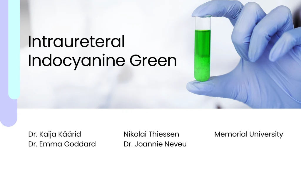 ICG Dye for Ureteral Localization